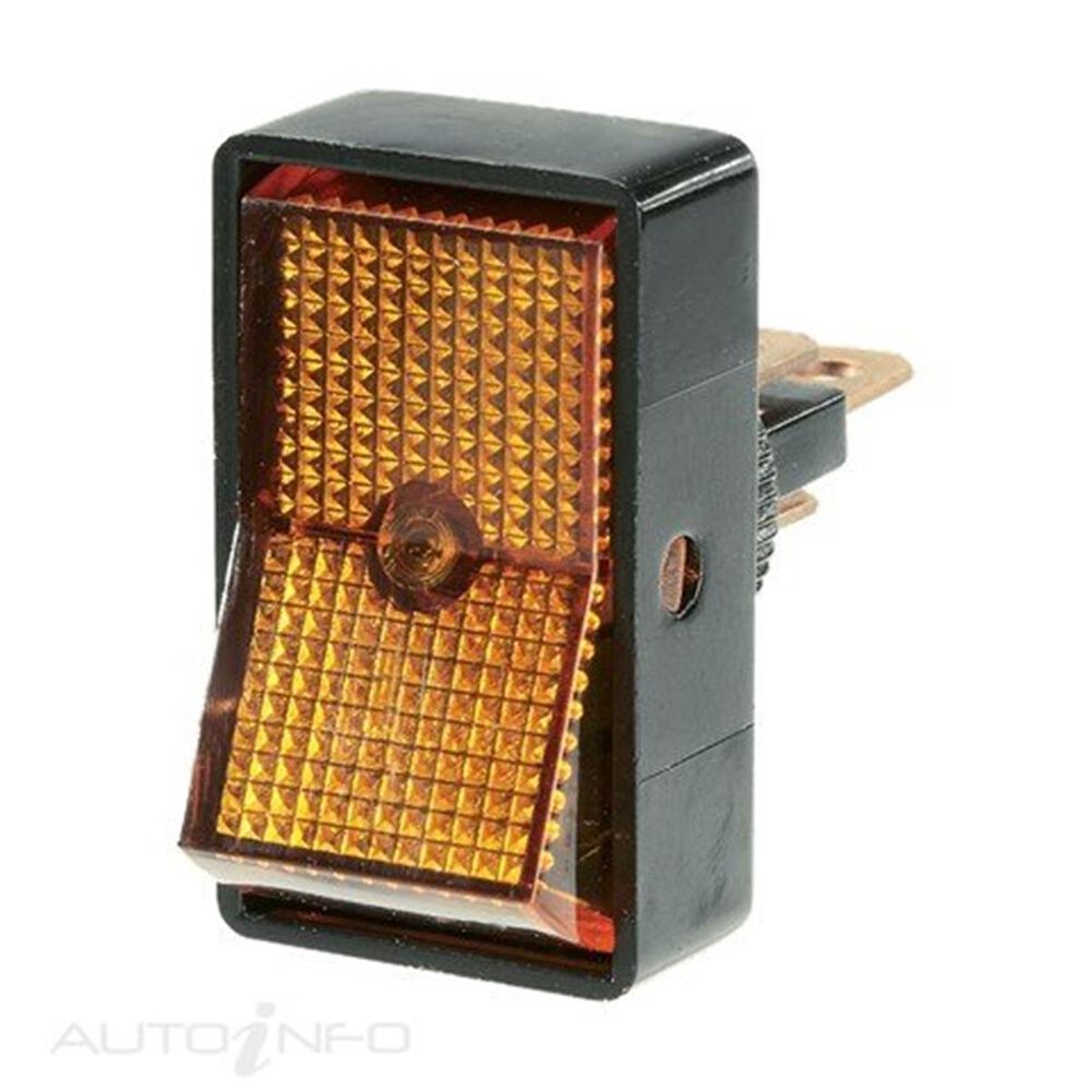 Rocker Switch Illuminated, Amber | Supercheap Auto New Zealand