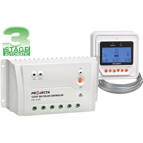 Projecta Solar Controller 3 Stage With Remote - 30A, 12/24V - SC330D ...