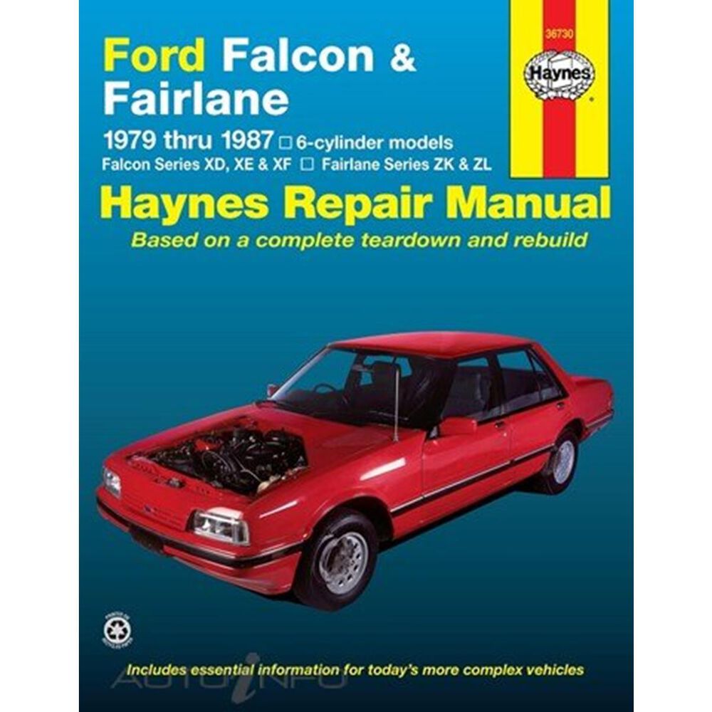 Haynes Repair Manual - Ford Falcon XD, XE, XF 1979-1987, 36730 ...