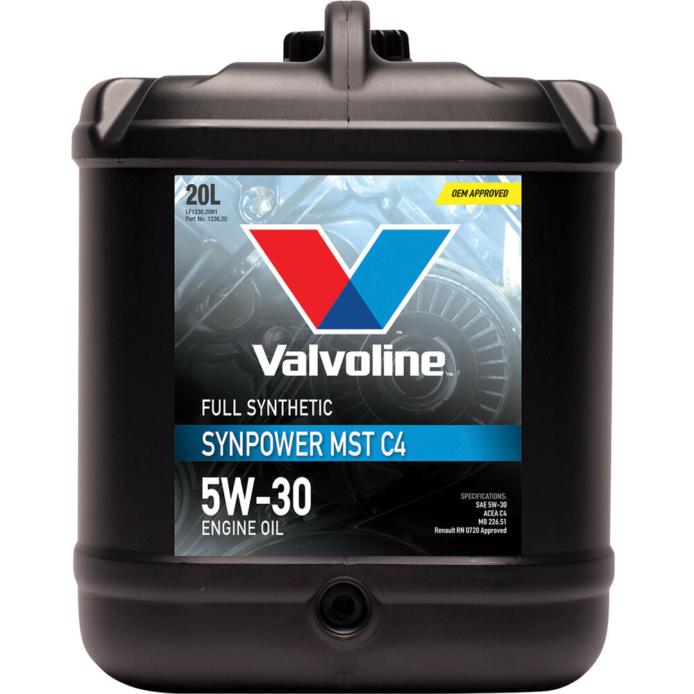 Valvoline Synpower MST C4 Engine Oil 5W-30 20 Litre | Supercheap Auto ...
