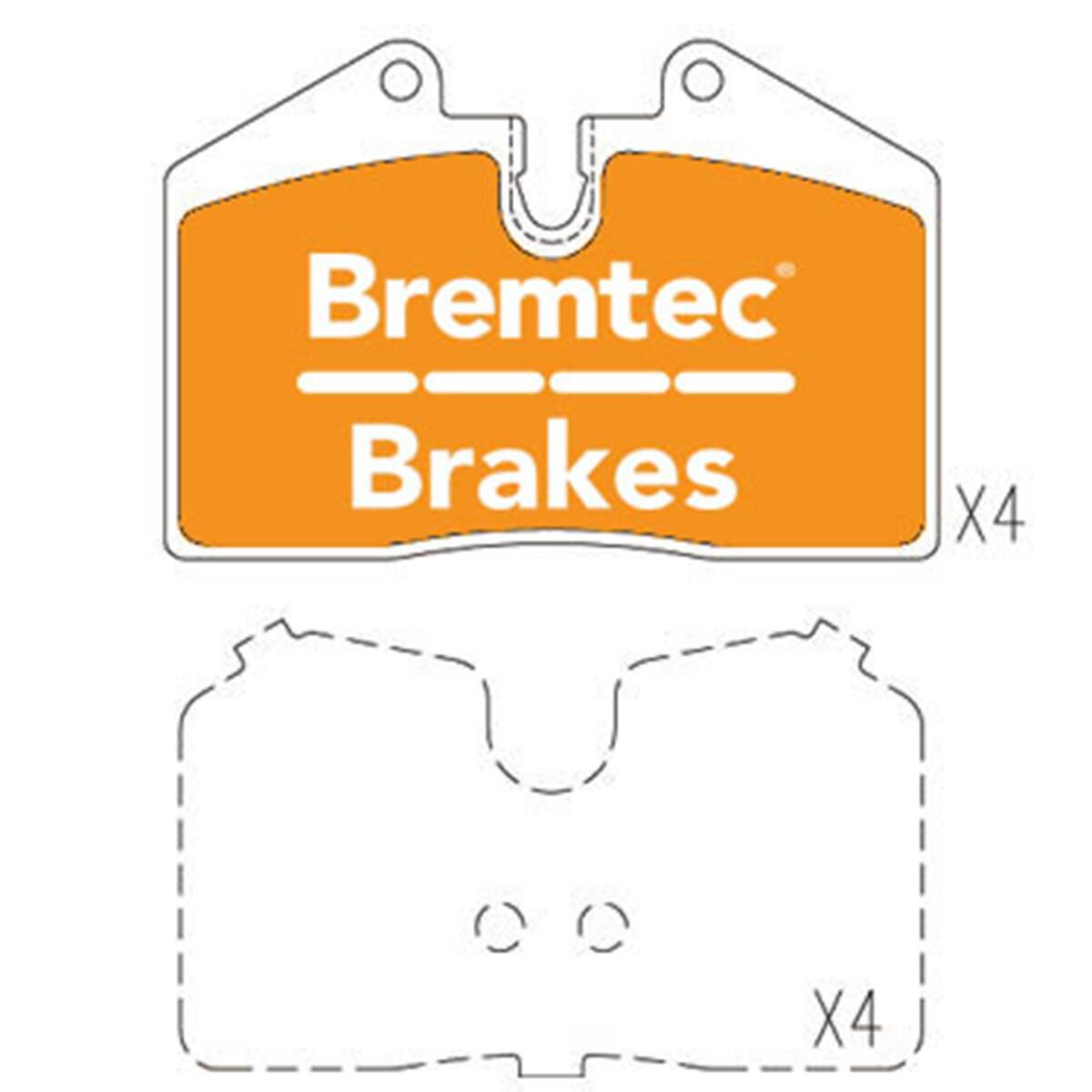 Bremtec Brake Pads - Rear, BT1007 | Supercheap Auto New Zealand