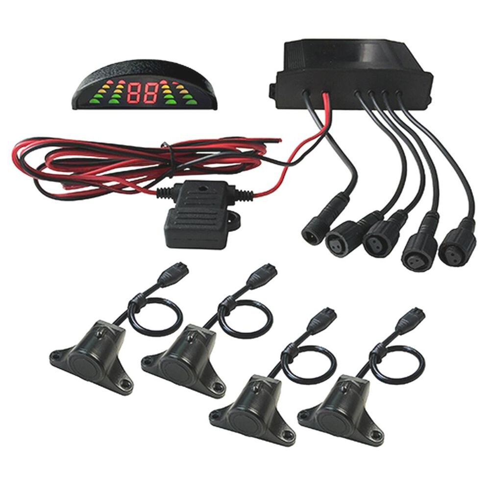 AVS Heavy Duty 4X Waterproof Rear Sensor Set With Buzzer/Display ...