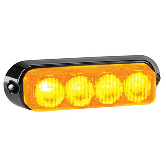 4 LED Warning Light - 12/24V, Amber | Supercheap Auto New Zealand