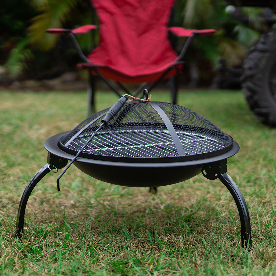 Ridge Ryder Fire Pit with Grill | Supercheap Auto New Zealand