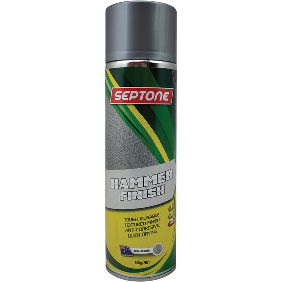 Septone® Hammer Finish Paint, Silver - 400g | Supercheap Auto New Zealand