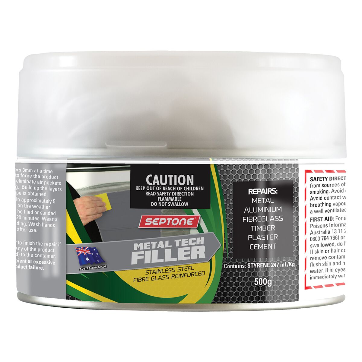 Septone® Metal Tech Filler - 500g | Supercheap Auto New Zealand