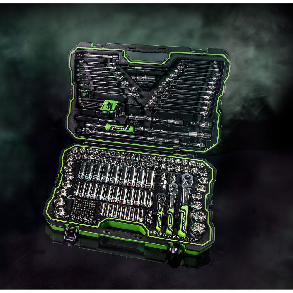 ToolPRO-X Tool Kit 1/4" 3/8" & 1/2" Drive Metric/SAE 228 Piece ...