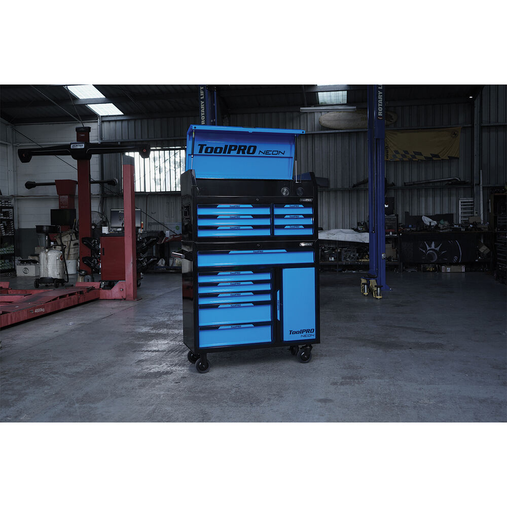 ToolPRO Neon Tool Chest Blue 6 Drawer 42 Inch | Supercheap Auto New Zealand