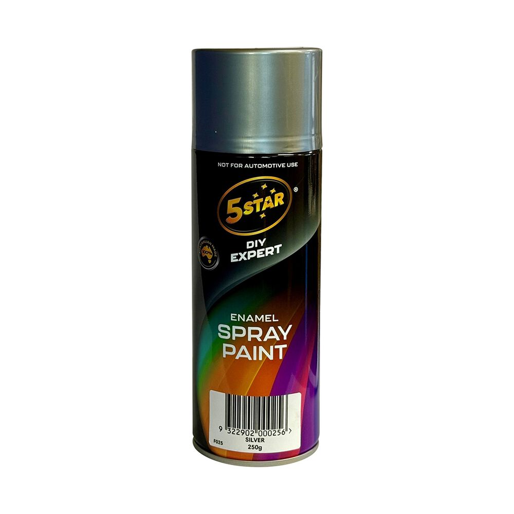 5 Star Enamel Spray Paint Silver 250g | Supercheap Auto New Zealand