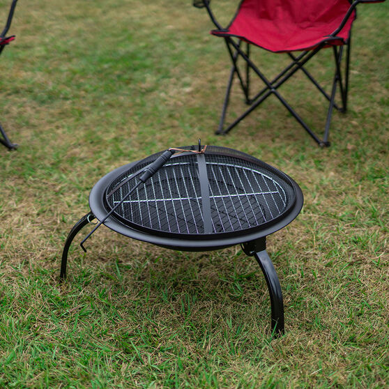 Ridge Ryder Fire Pit with Grill | Supercheap Auto New Zealand