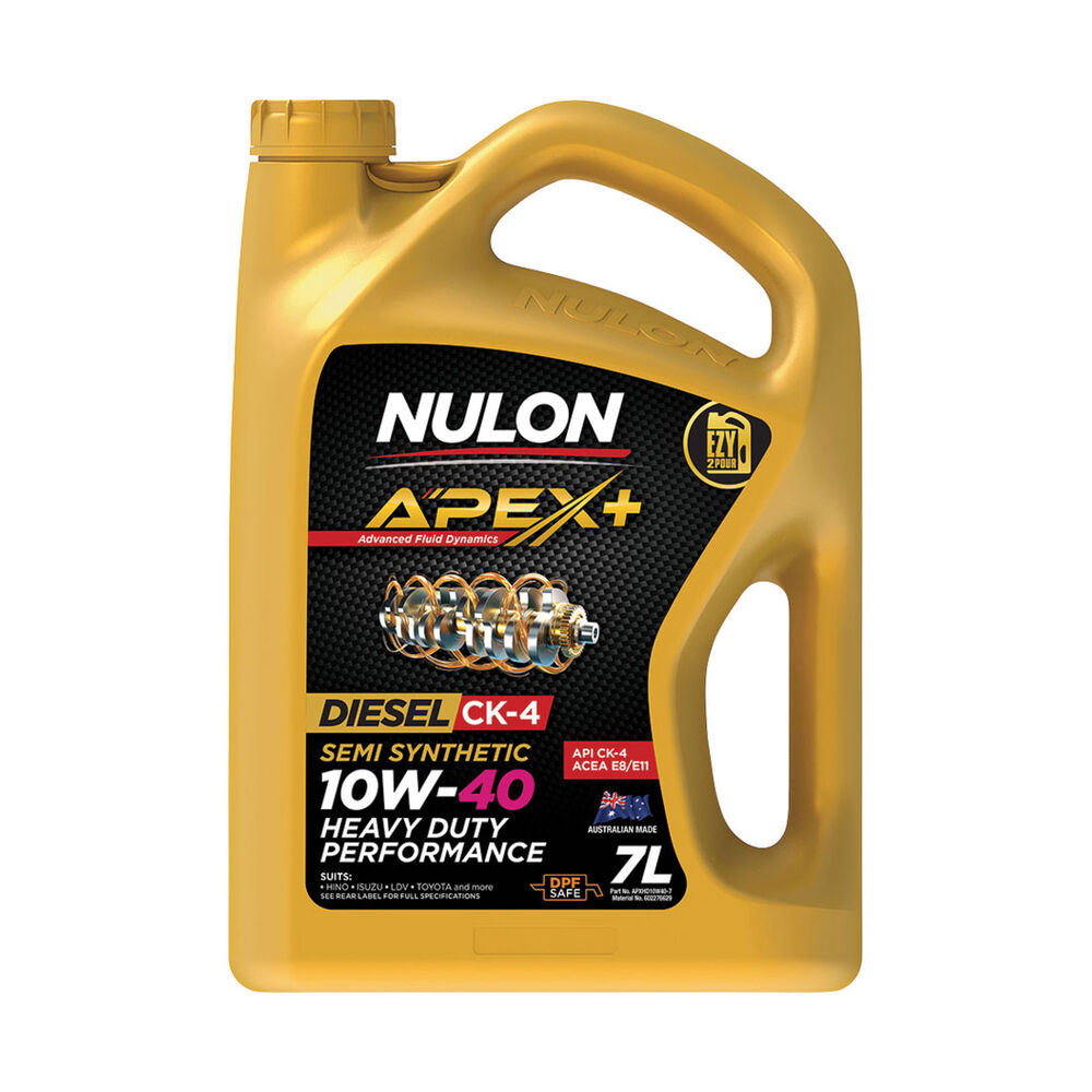 Nulon Semi Synthetic Apex+ HD Diesel Engine Oil 10W-40 7 Litre ...