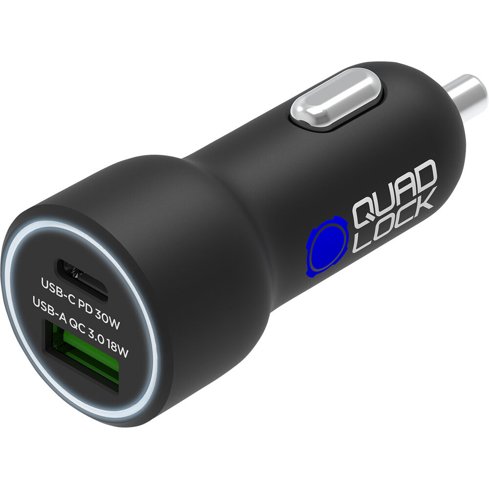 Quad Lock Dual USB 12V Plug 48W USB A+C - QLA-DCC-2 | Supercheap Auto ...