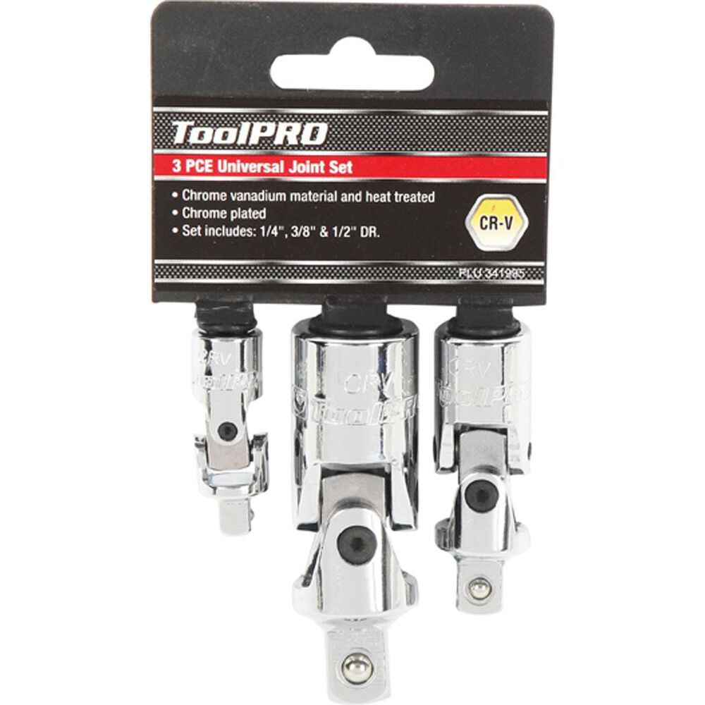 ToolPRO Universal Joint Set 1/4" 3/8" & 1/2" Drive | Supercheap Auto ...