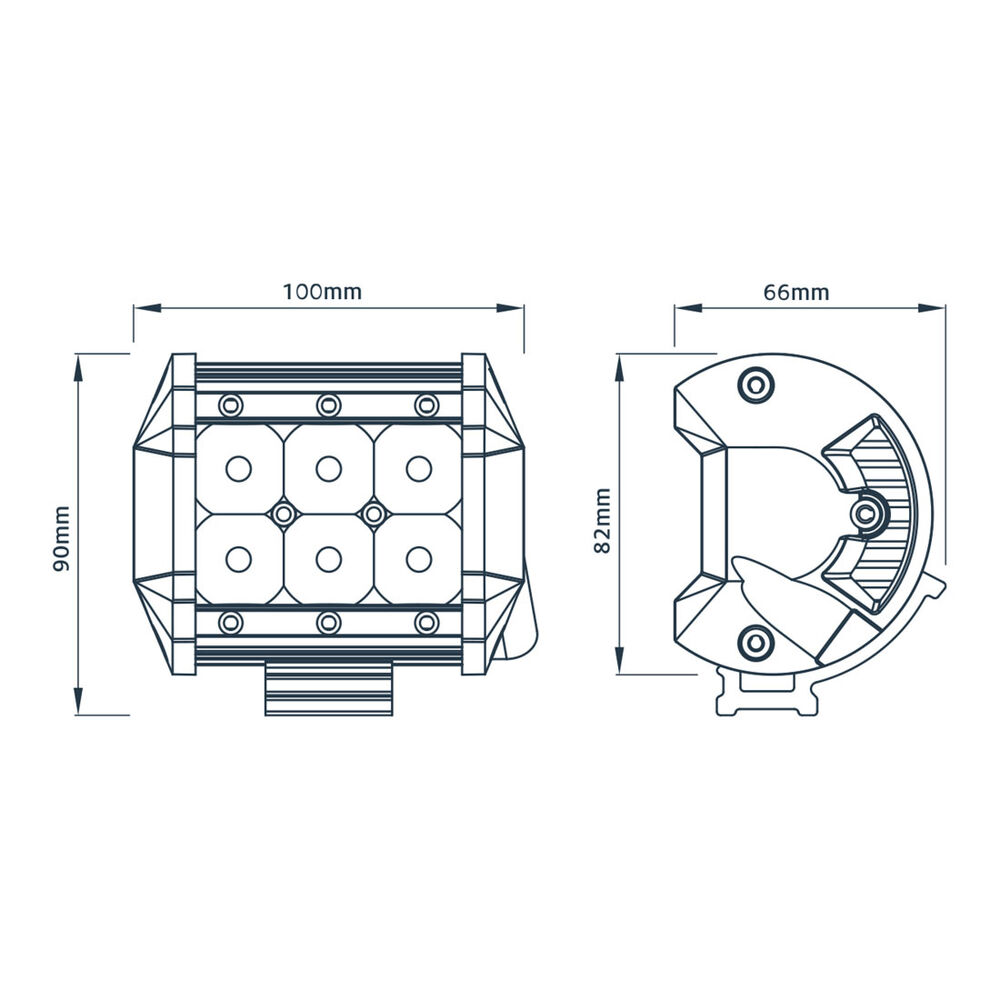 Ridge Ryder LED Driving Light Kit w/ harness - 100mm 25W | Supercheap ...