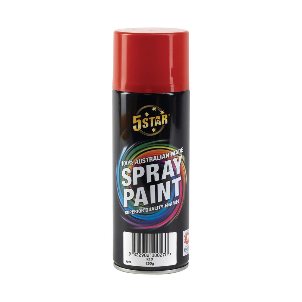 5 Star Enamel Spray Paint Gloss Red 250g | Supercheap Auto New Zealand