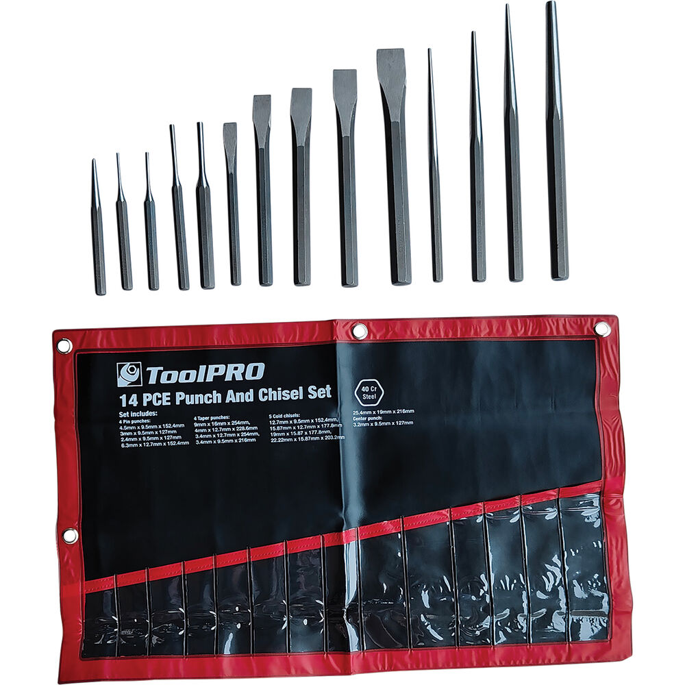 ToolPRO Punch & Chisel Set - 14 Piece | Supercheap Auto New Zealand