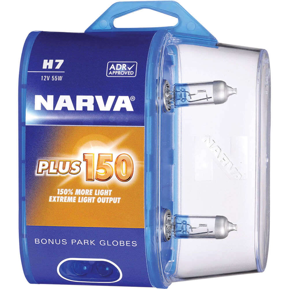 Narva Plus 150 Headlight Globes - H7, 12V 55W, 48386BL2 | Supercheap ...