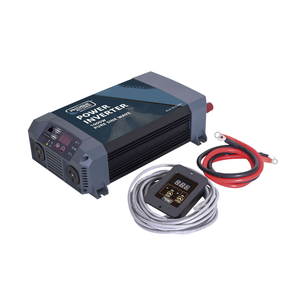 Ridge Ryder Pure Sine Wave Power Inverter 1000W | Supercheap Auto New Zealand