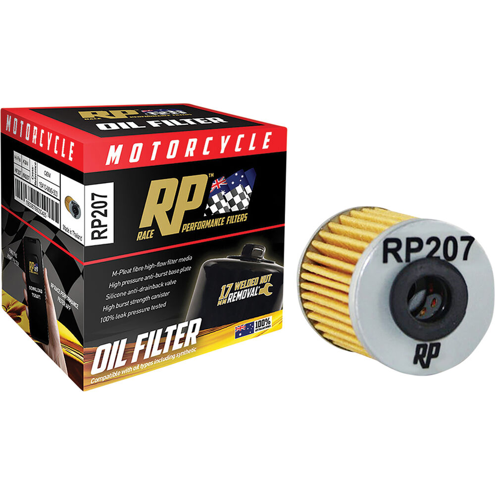 Race Performance Motorcycle Oil Filter RP207 | Supercheap Auto New Zealand