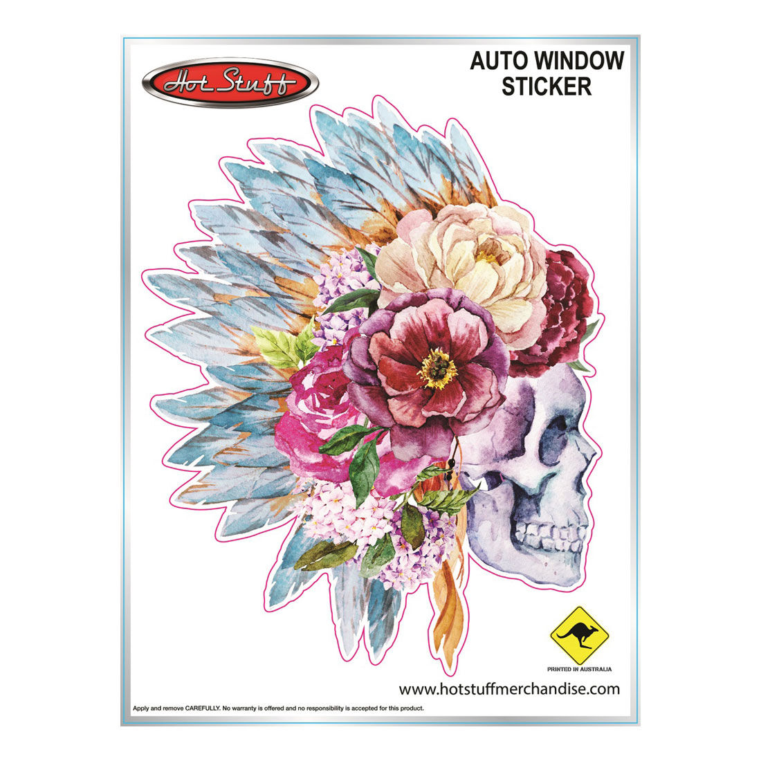 Hot Stuff Sticker Boho Skull | Supercheap Auto New Zealand