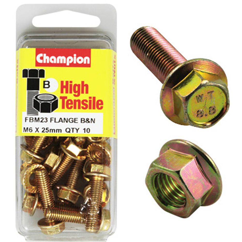 Champion Flange Bolts FBM23 M6x25 | Supercheap Auto New Zealand