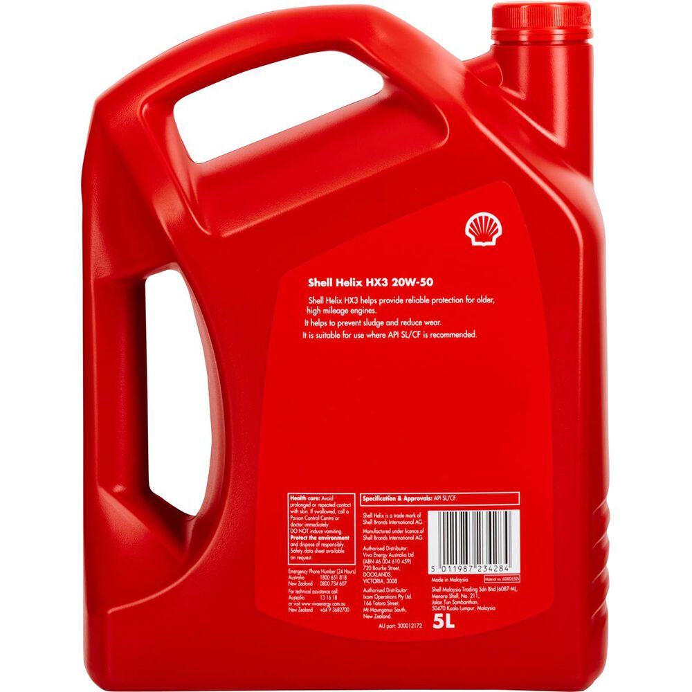 Shell Helix HX3 Engine Oil 20W-50 5 Litre | Supercheap Auto New Zealand