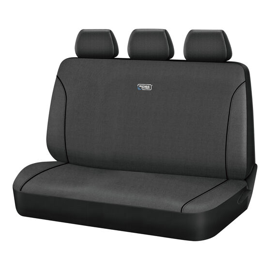 Ridge Ryder Canvas Seat Cover Charcoal/Black Piping Adjustable ...