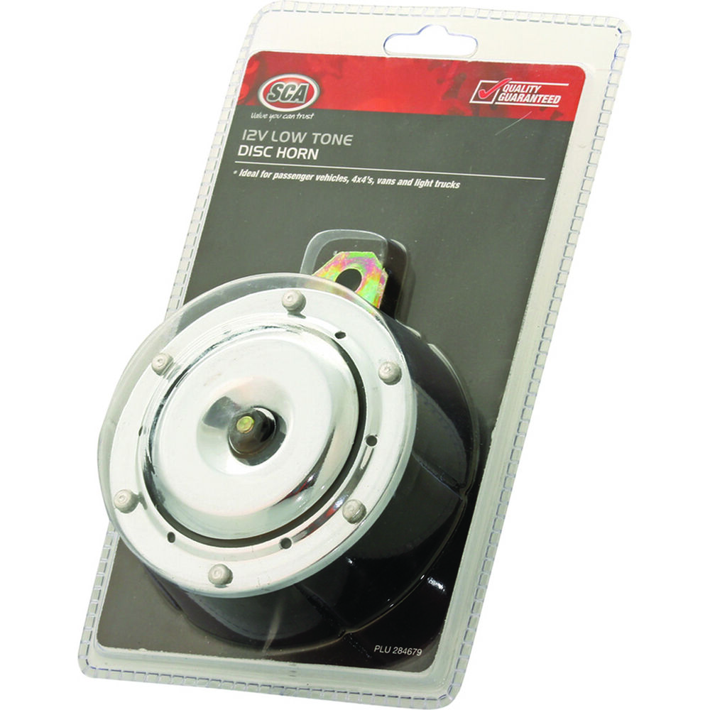 SCA 12V Disc Horn - Low Tone | Supercheap Auto New Zealand