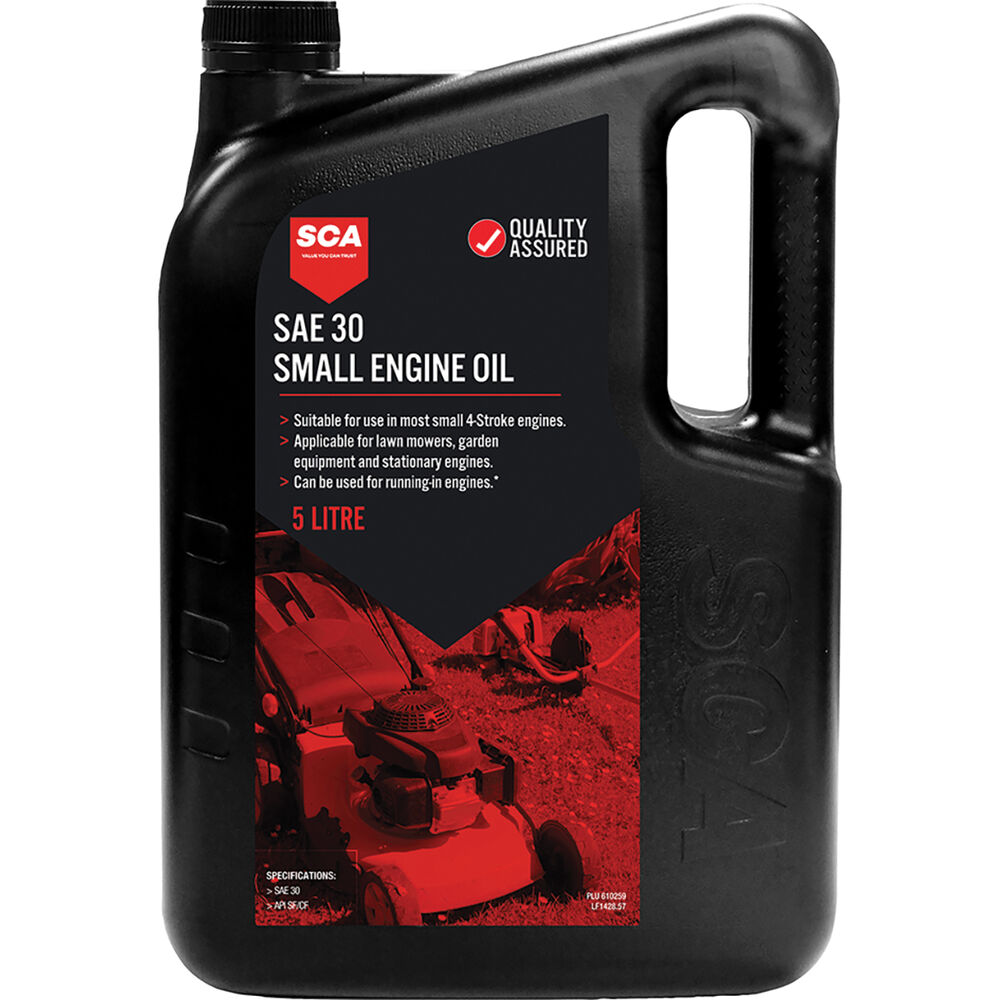 SCA Mineral Small Engine Oil 4 Stroke SAE 30 5 Litre | Supercheap Auto ...