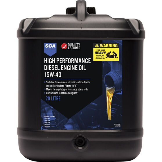 SCA High Performance Diesel Engine Oil 15W-40 20 Litre | Supercheap ...