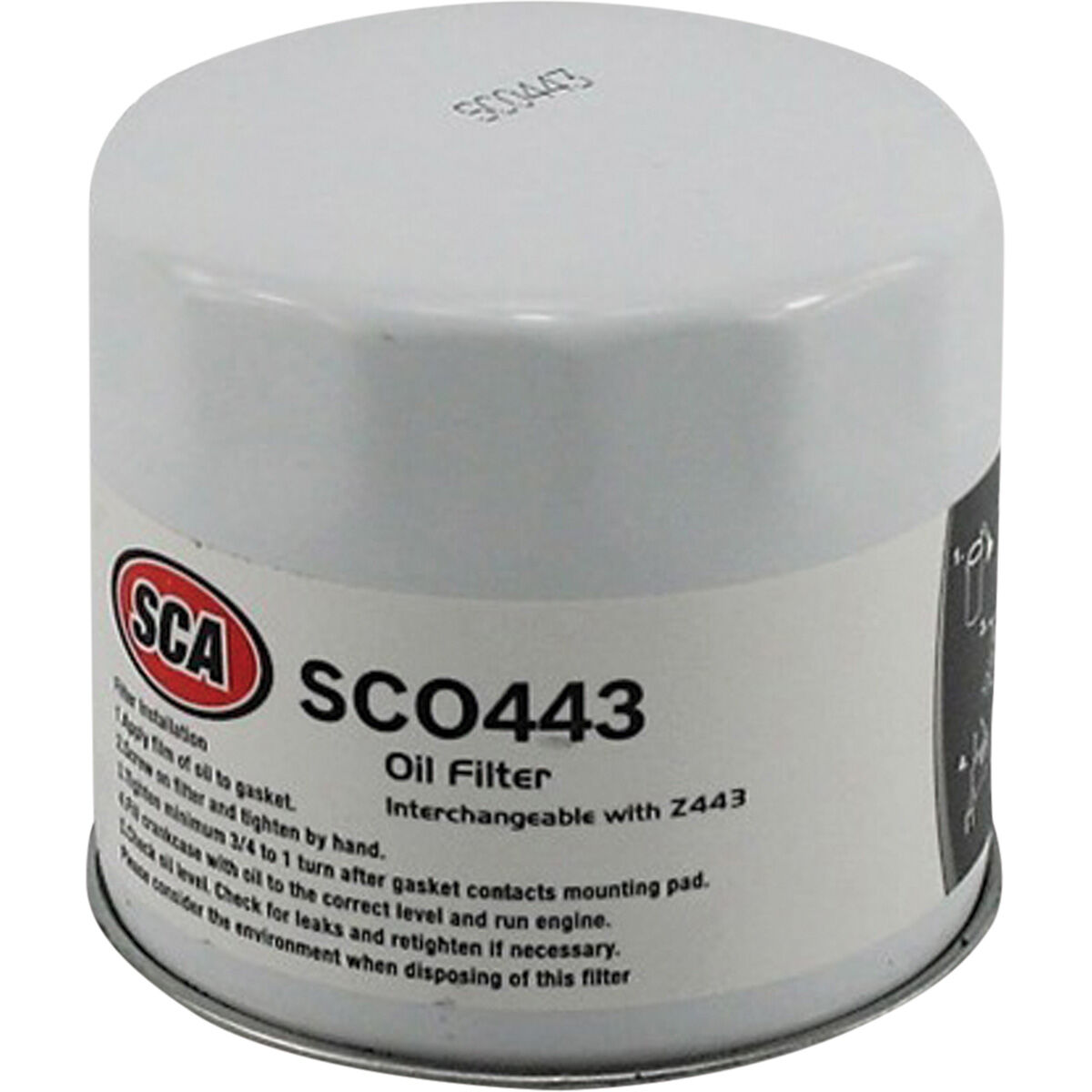 SCA Oil Filter SCO443 (Interchangeable with Z443) | Supercheap Auto New ...