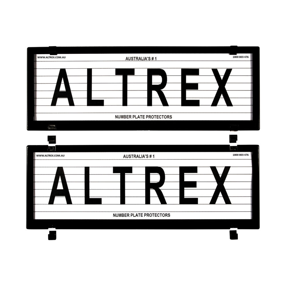 Altrex Number Plate Protector - 6 Figure Standard With Lines NZ6CL ...