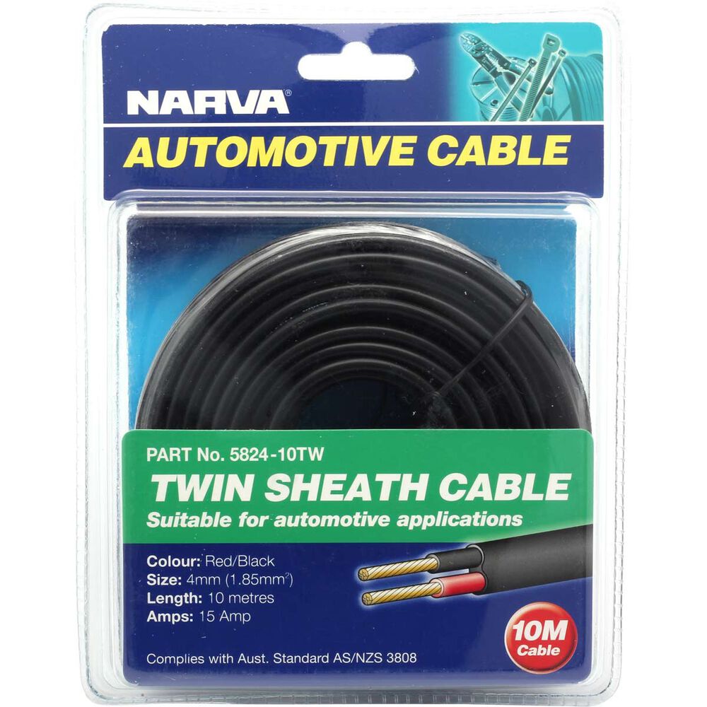 Narva Automotive Cable - Twin Sheath, 15A 4mm x 10m | Supercheap Auto ...