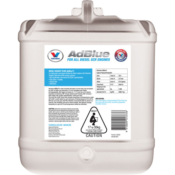 Valvoline AdBlue Exhaust Fluid 20 Litre | Supercheap Auto New Zealand
