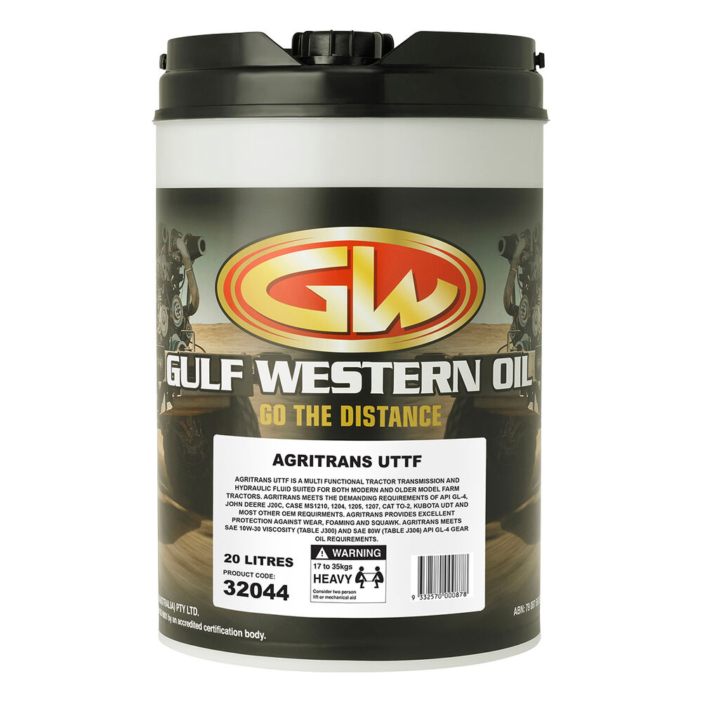 Gulf Western Agritrans UTTF 10W-20 20 Litre | Supercheap Auto New Zealand