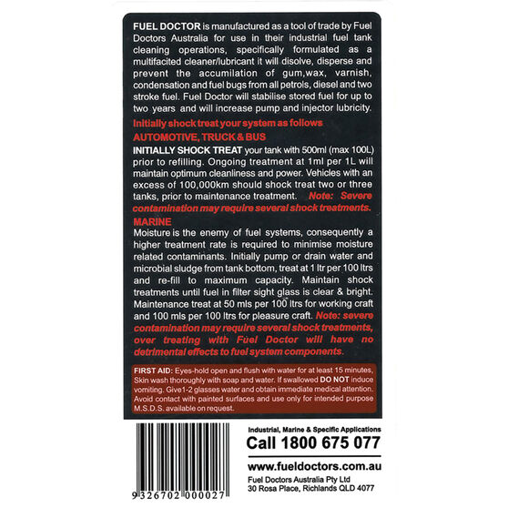 Fuel Doctor Fuel Conditioner - 250ml | Supercheap Auto New Zealand