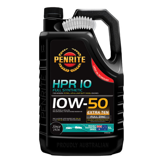 Penrite HPR 10 Engine Oil - 10W-50 5 Litre | Supercheap Auto New Zealand