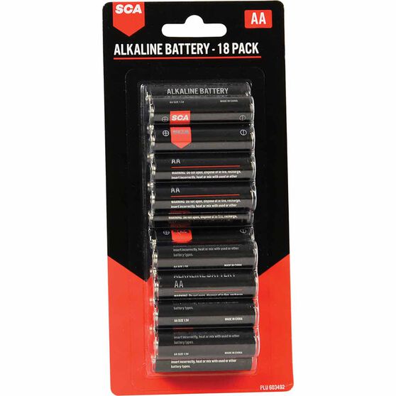 SCA Alkaline AA Batteries 18 Pack | Supercheap Auto New Zealand