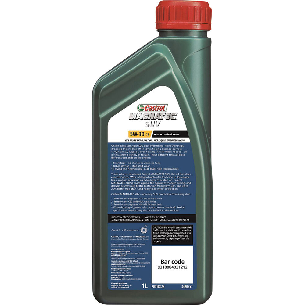 Castrol MAGNATEC SUV C3 Engine Oil 5W-30 1 Litre | Supercheap Auto New ...
