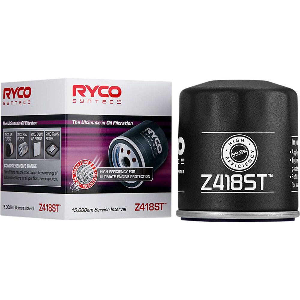 Ryco SynTec Oil Filter - Z418ST (Interchangeable with Z418 ...