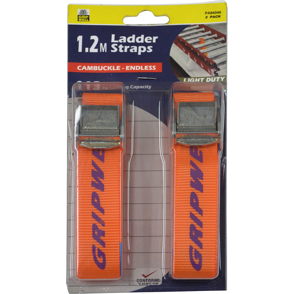 Gripwell Ladder Strap - 1.2m, 113kg, 2 Pack | Supercheap Auto New Zealand