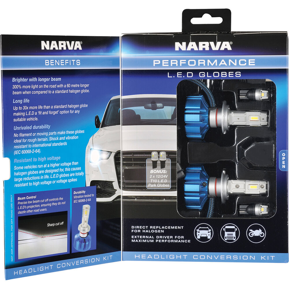 Narva Gen III LED Headlight Globes - H7 12/24V, 18447 | Supercheap Auto ...