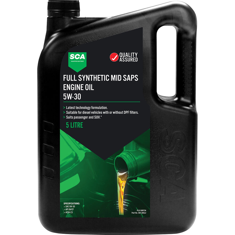 SCA Full Synthetic Engine Oil C3 5W-30 5 Litre | Supercheap Auto New ...