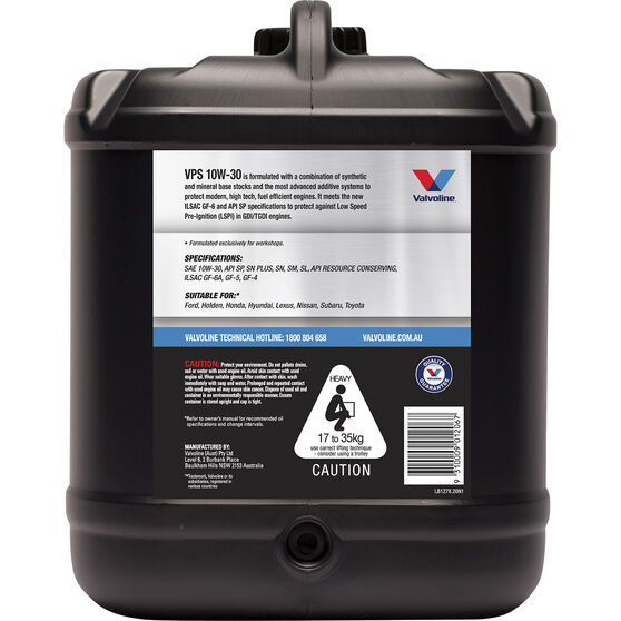 Valvoline Professional Series (VPS) Engine Oil 10W-30 20 Litre ...