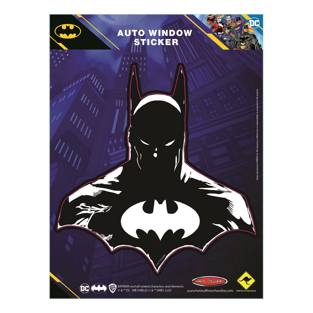 Hot Stuff Sticker Batman Silouhette | Supercheap Auto New Zealand