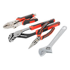 ToolPRO Plier & Adjustable Wrench Set 4 Piece | Supercheap Auto New Zealand