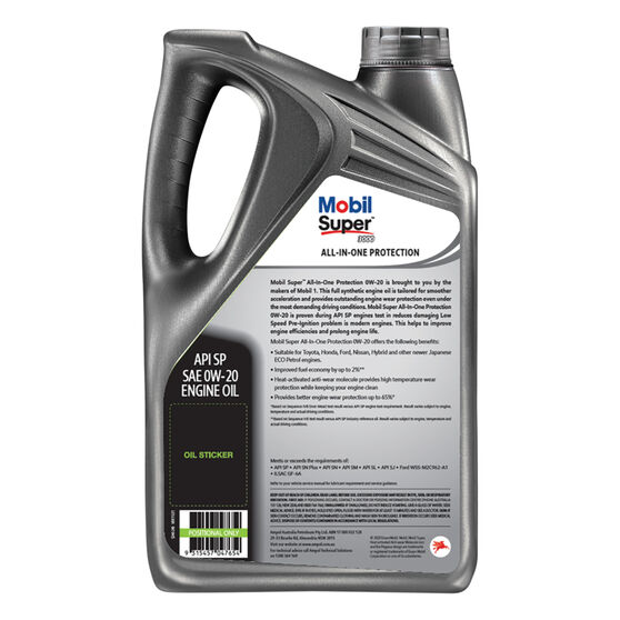 Mobil Super 3000 Engine Oil 0W-20 5 Litre | Supercheap Auto New Zealand