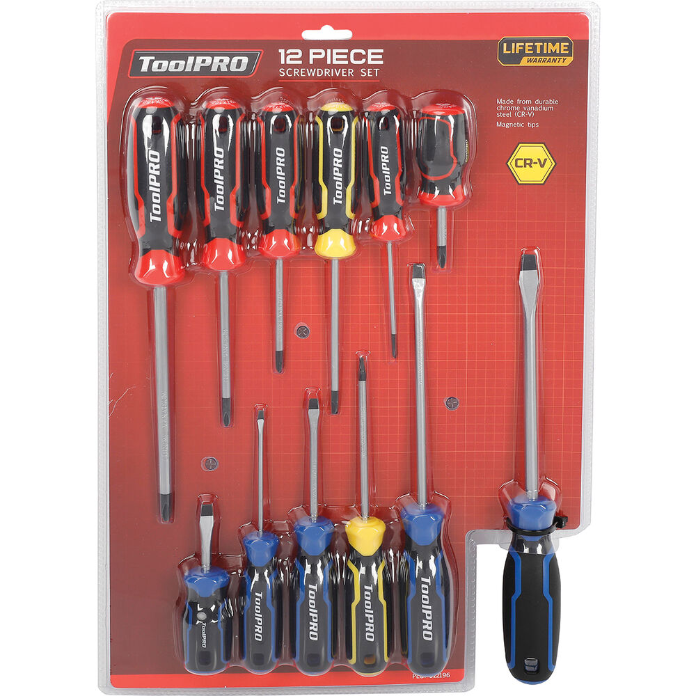 ToolPRO Screwdriver Set - 12 Piece | Supercheap Auto New Zealand