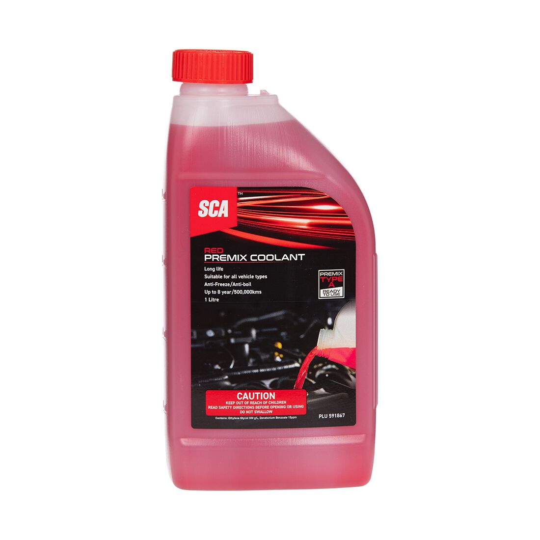 SCA Red Long Life Coolant Premix - 1 Litre | Supercheap Auto New Zealand