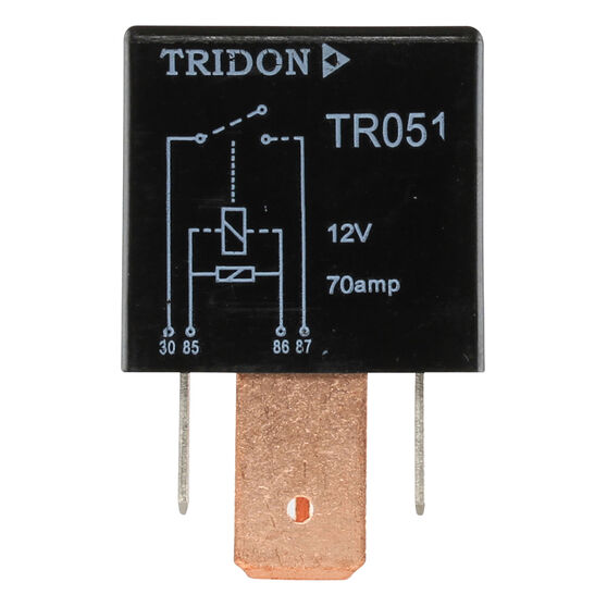 Tridon Relay - 12V 70 Amp 4 Pin, Non Outage - TR051PAC | Supercheap ...